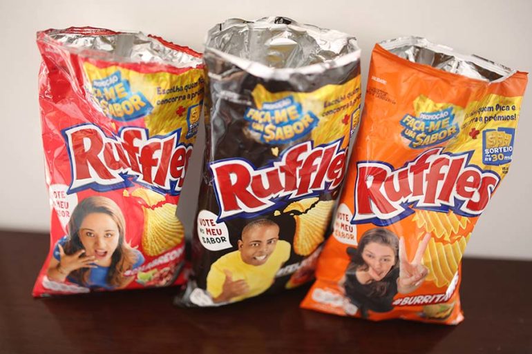 Provando sabores diferentes de batata Ruffles - Just Lia | Por Lia Camargo
